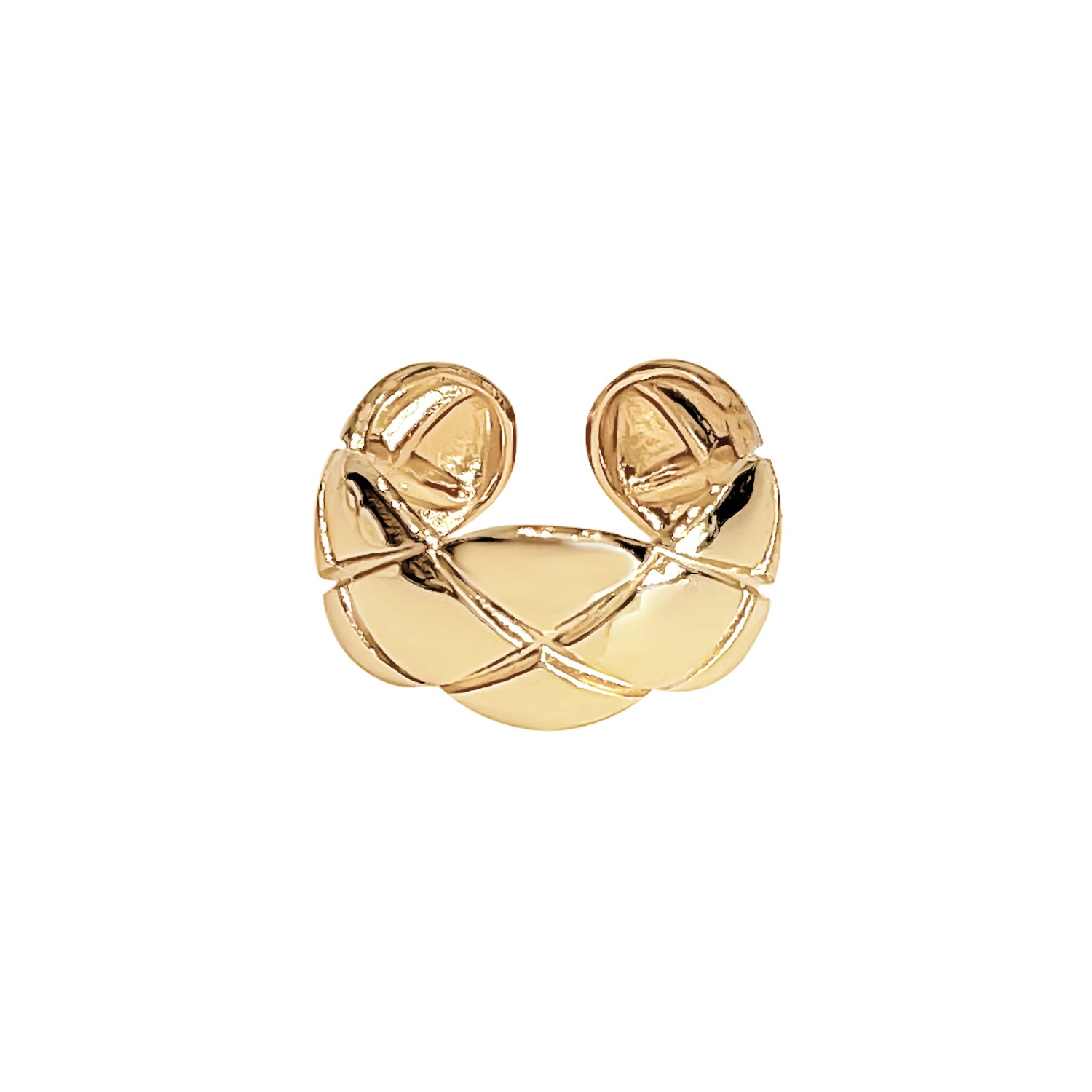 Adjustable Deep Ring in Gold