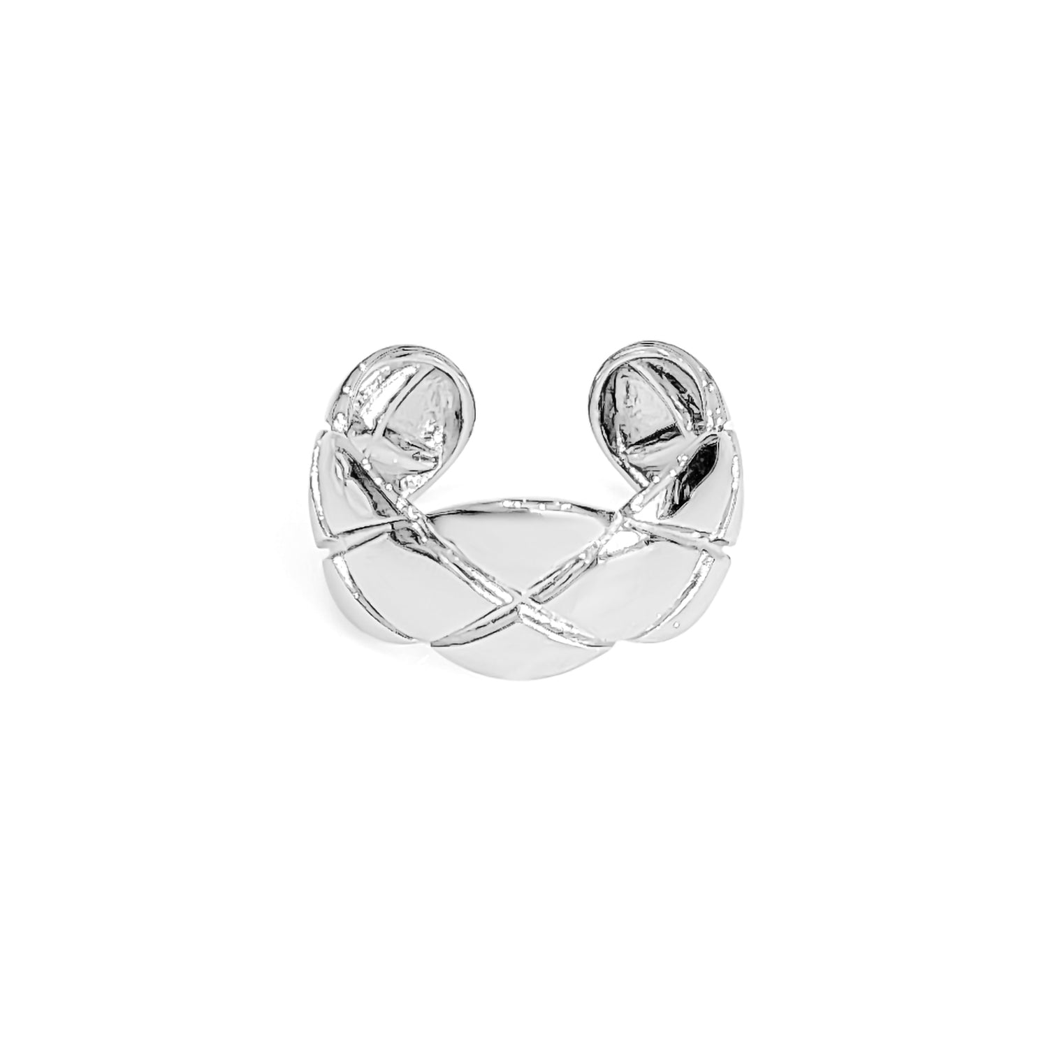 Adjustable Deep Ring in Silver